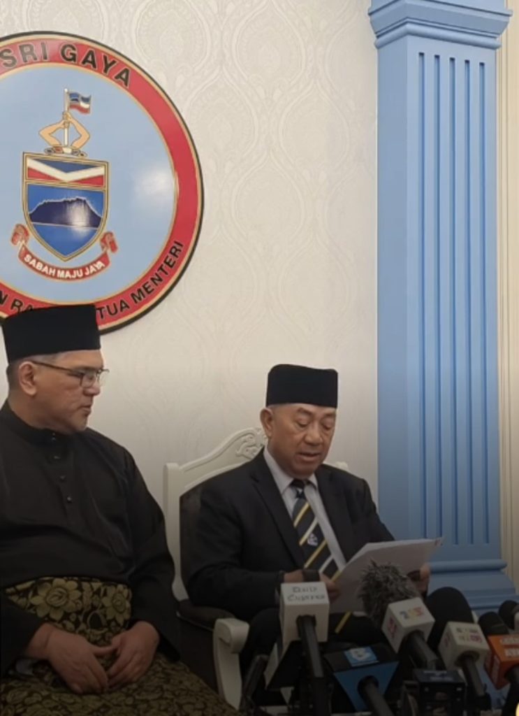 Hajiji Umum Senarai Kabinet Sabah